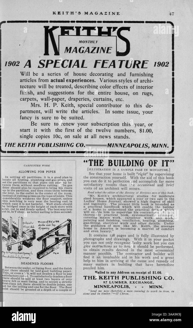Keith's Magazine, published monthly in 1902 by architect Walter J ...