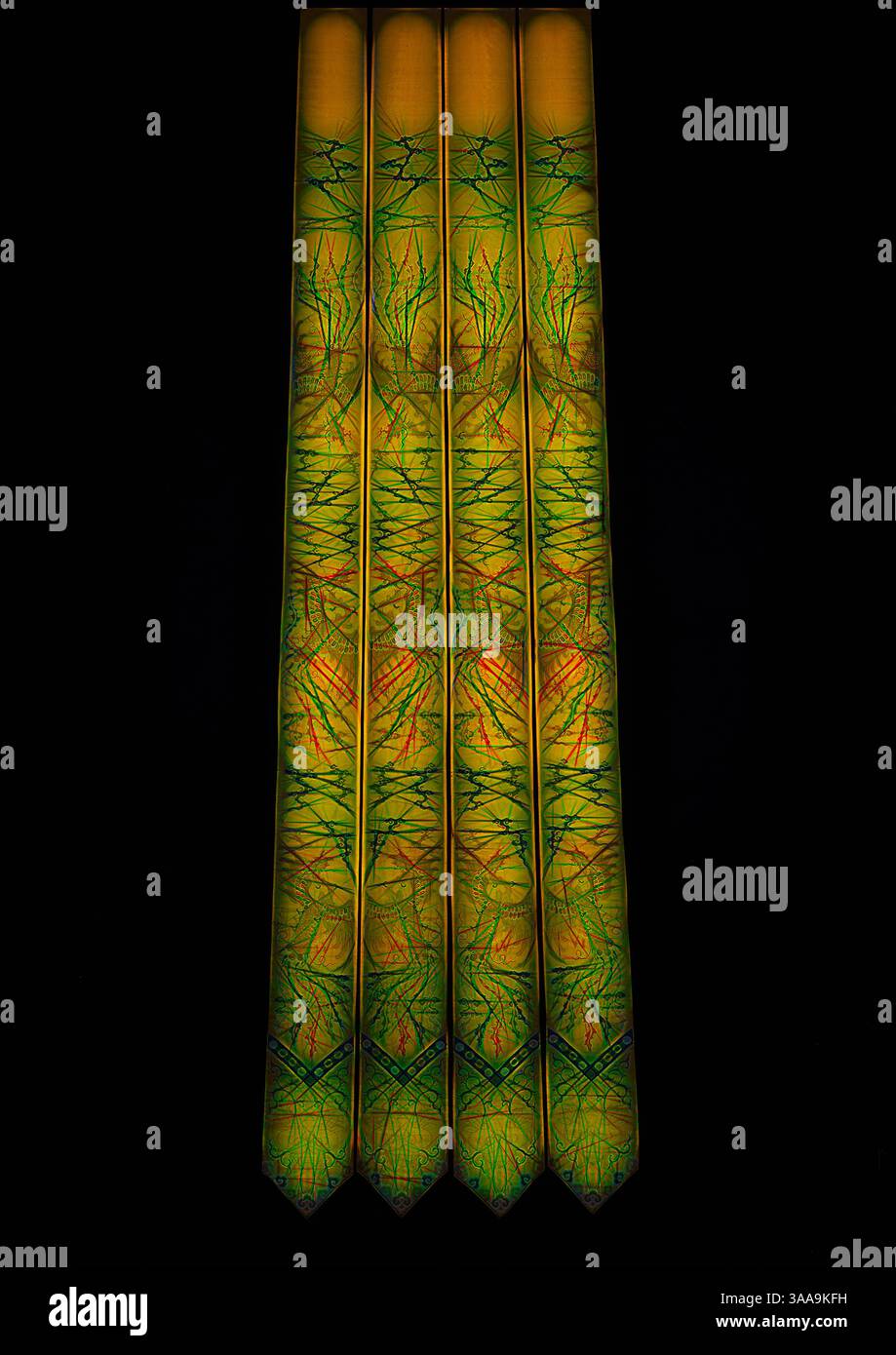Columns feature patterns of leaves hi-res stock photography and images ...