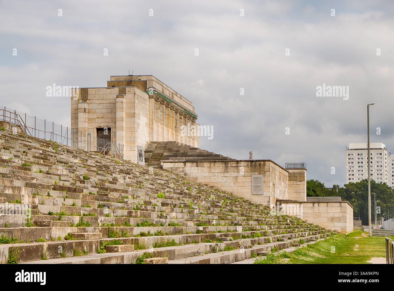 Nuremberg, Bavaria, Germany - 08 28 2022. Zeppelin field in the former ...