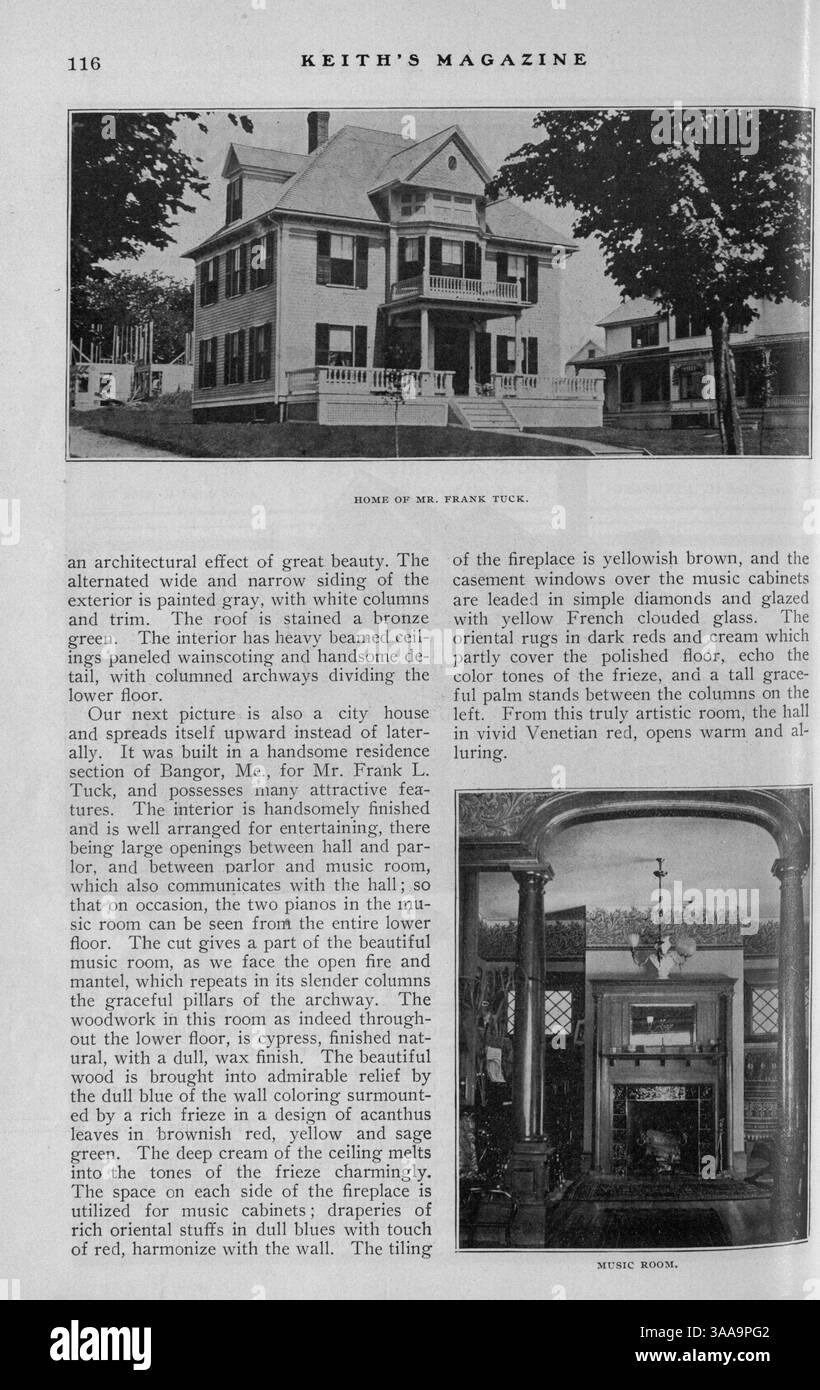 Photographs the magazine includes detailed descriptions of building ...