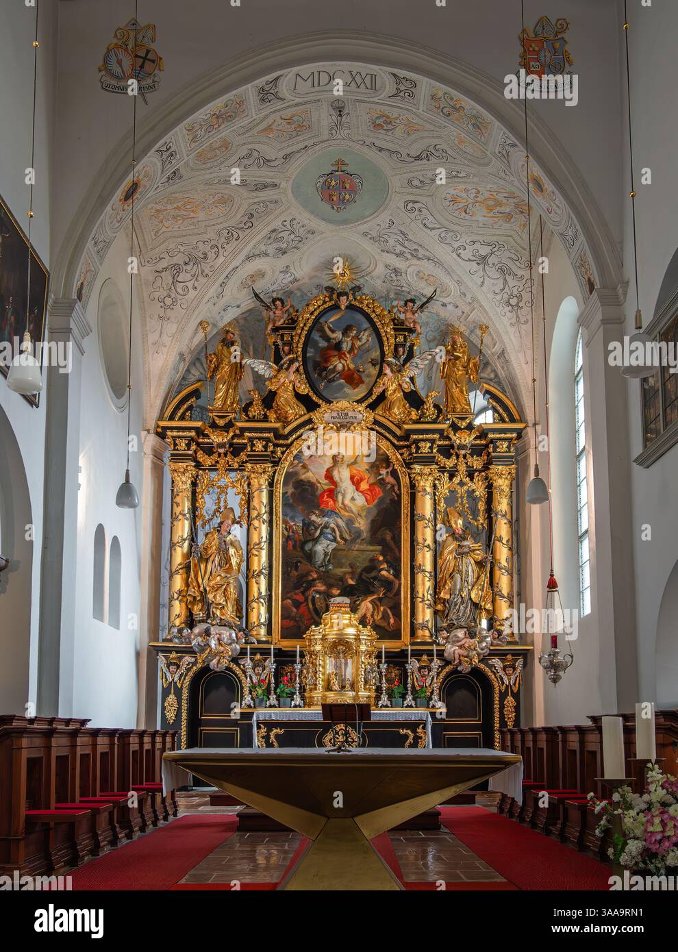 Michaelbeuern, Austria - October 22, 2024: A beautifully ornate church ...