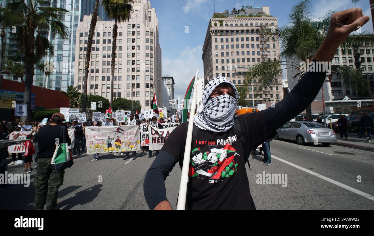 March 29, 2025, Los Angeles, California, a rally was held at Pershing ...