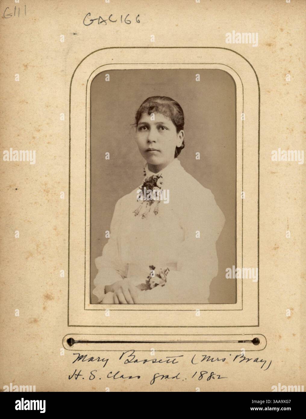 Mary Bassett, known for her significant role in the 1882 high school ...