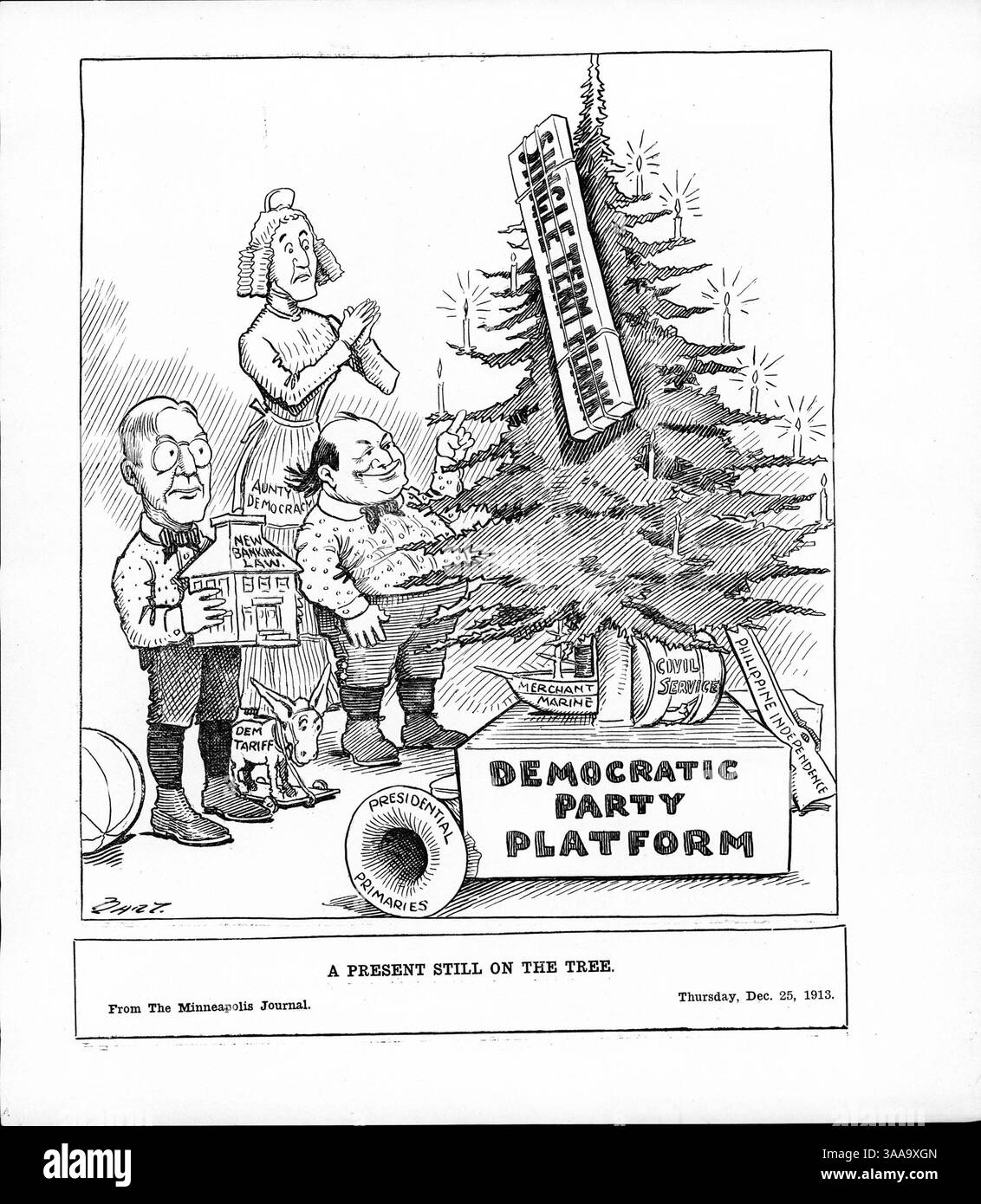 This political cartoon features President Wilson, William Jennings ...