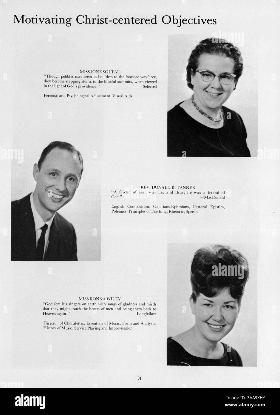 The 1967 yearbook from North Central Bible College documents the ...