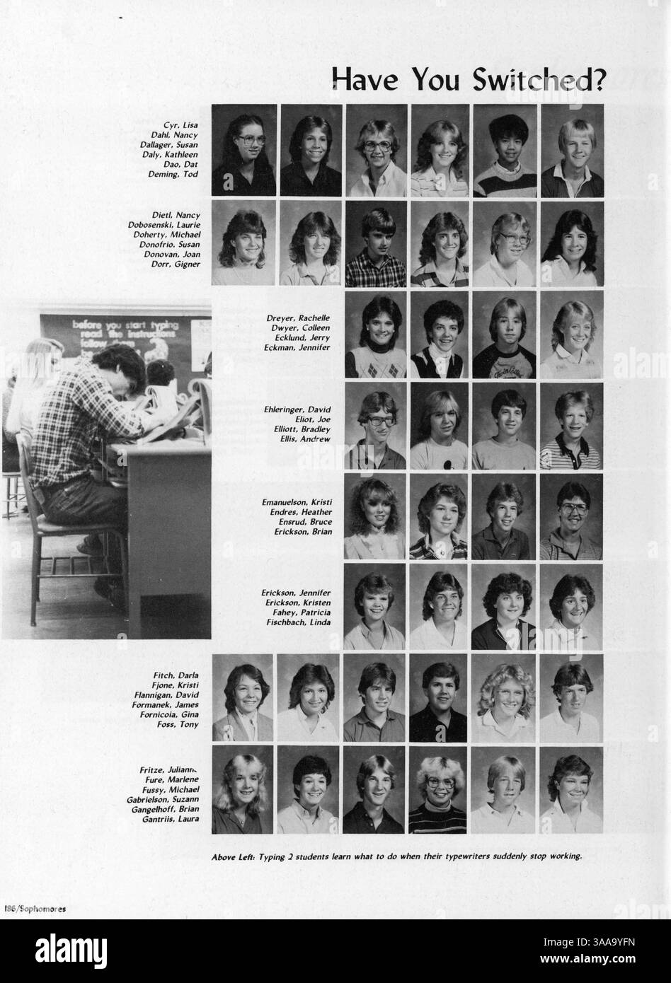 The 1984 richfield high school yearbook hi-res stock photography and ...