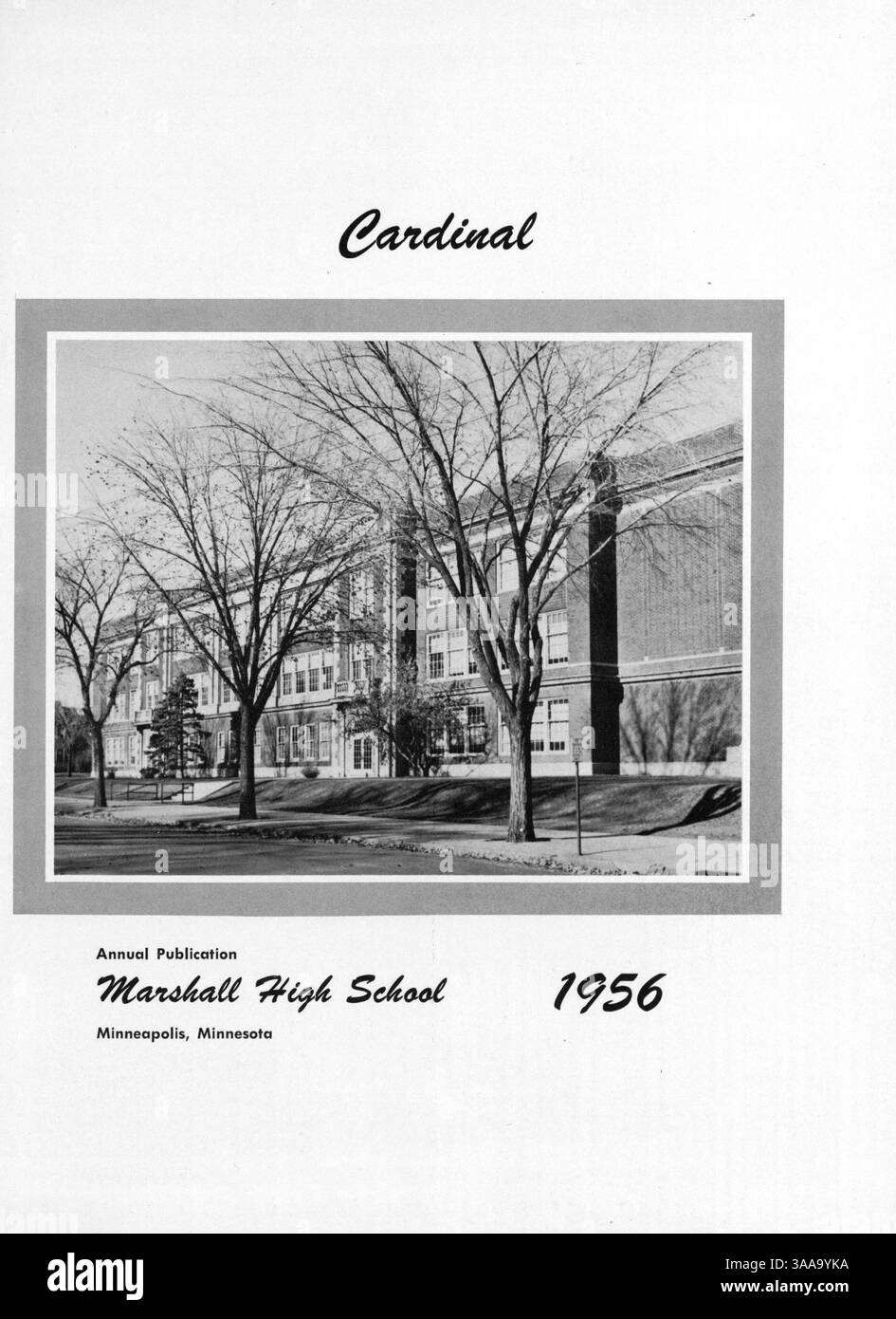 The cardinal 1956 yearbook from marshall high school showcases t hi-res ...