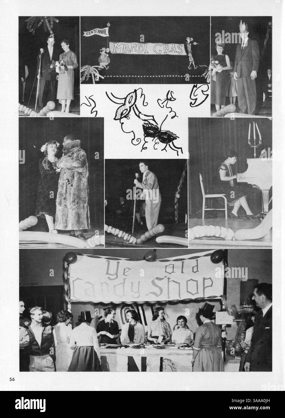 The 1956 cardinal yearbook from marshall high school highlights hi-res ...