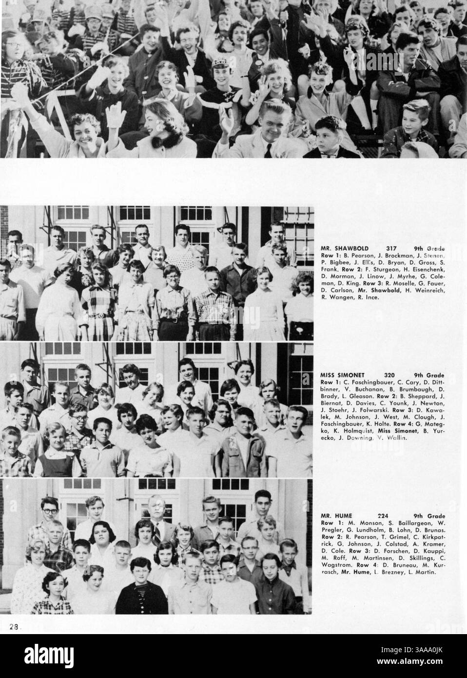 Marshall High School’s 1956 Cardinal yearbook includes records of ...