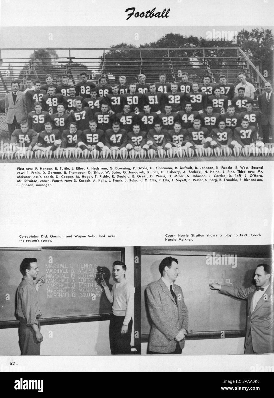 The 1956 Cardinal yearbook from Marshall High School highlights the ...