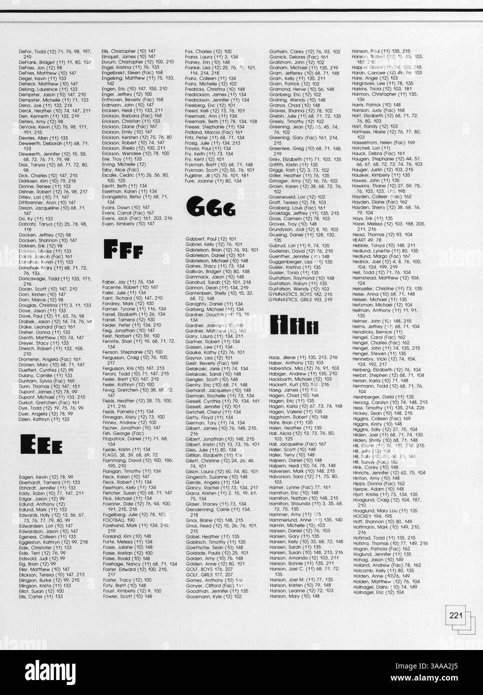 This yearbook showcases student portraits hi-res stock photography and images - Alamy