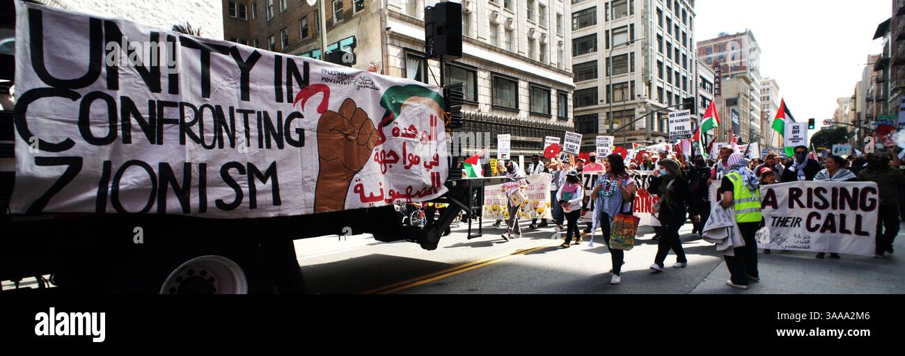 March 29, 2025, Los Angeles, California, a rally was held at Pershing ...