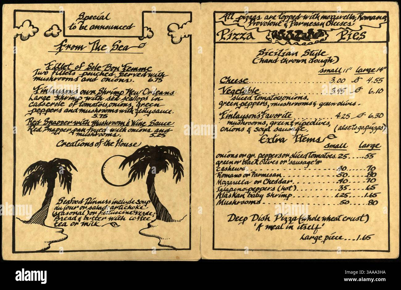 The menu for finlaysons fine foods features vegetarian and seaf hi-res ...