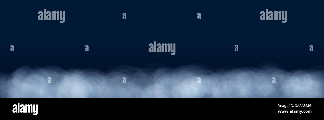 Transparent blue smoke on floor. Floating mist, haze and vapor with ...