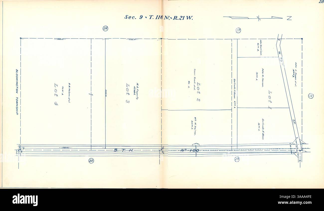 The Atlas of the Village of Edina features maps that detail property ...