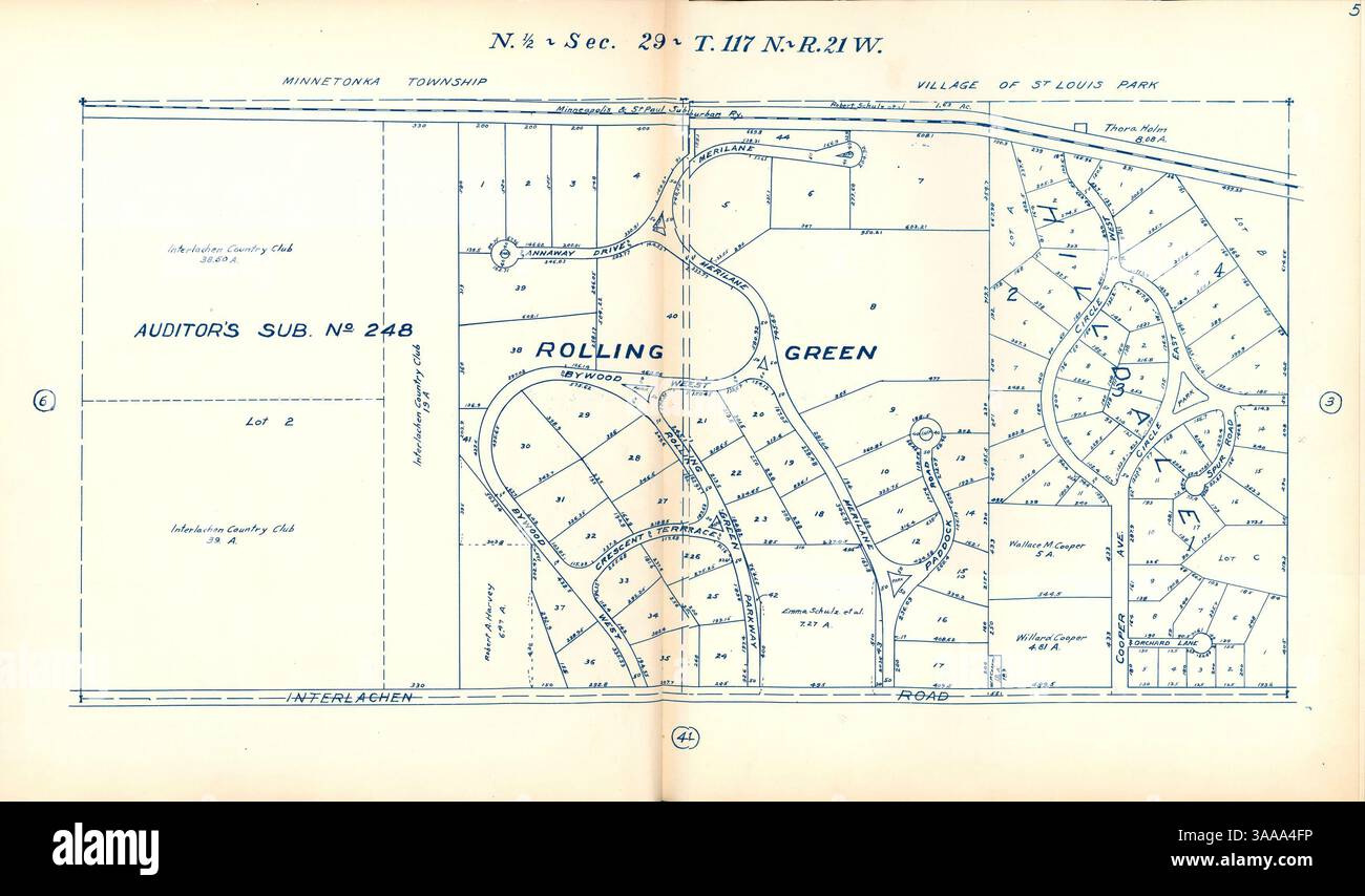 This set of maps provides an extensive view of the Village of Edina ...