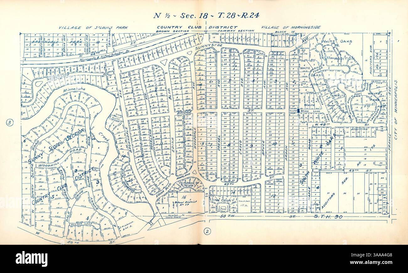 This Atlas presents detailed maps of the Village of Edina, showcasing ...