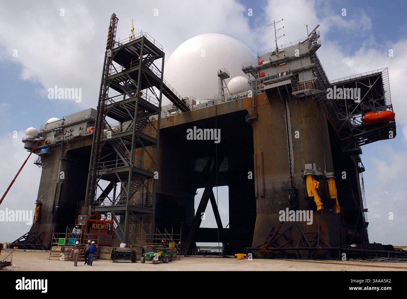 Jun 07, 2005; Ingleside, TX, USA; The Missile Defense Agency's SBX-1 ...