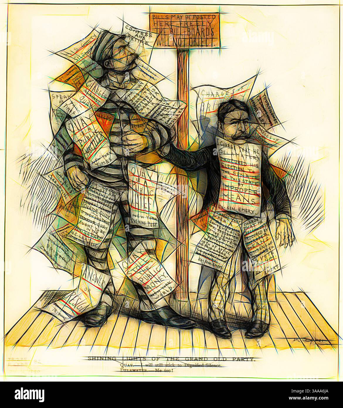 Two figures stand side by side, embodying a poignant narrative. The ...