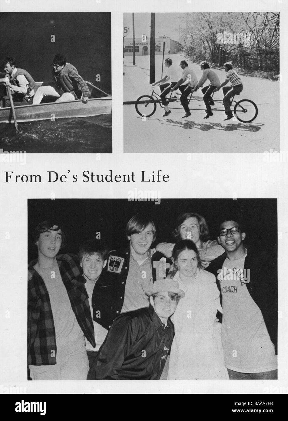 The 1971 'Delta' Yearbook from De La Salle High School highlights key aspects of the 1970-1971 ...