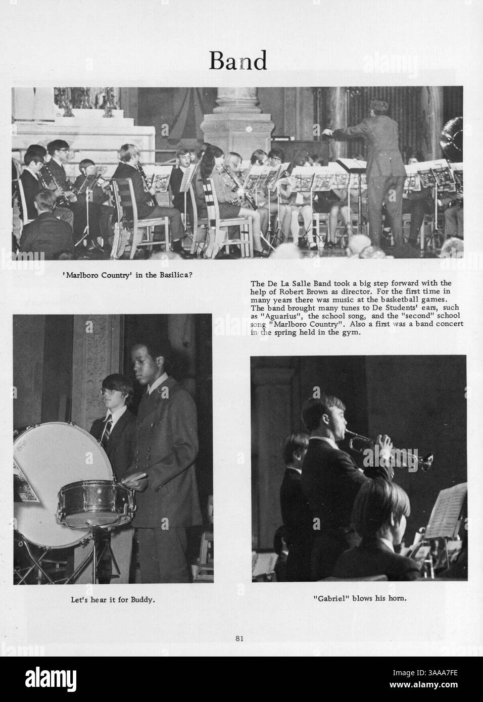 The 1971 'Delta' Yearbook from De La Salle High School highlights key aspects of the 1970-1971 ...