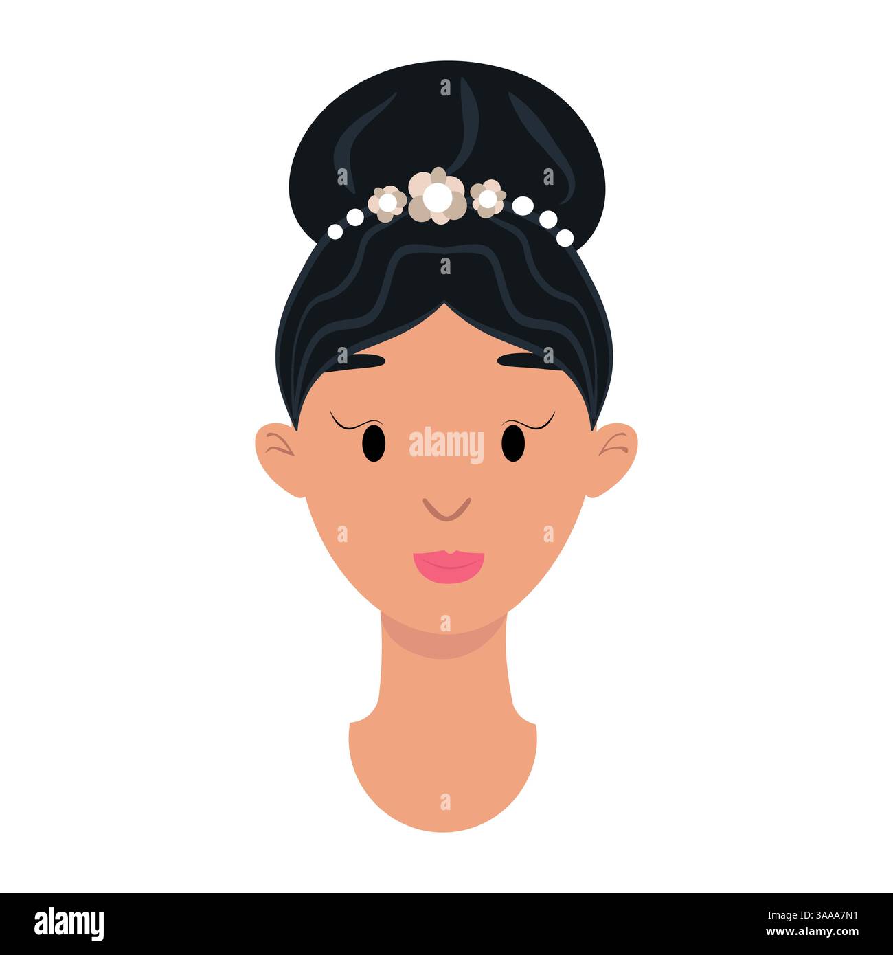 Updo beauty Stock Vector Images - Alamy