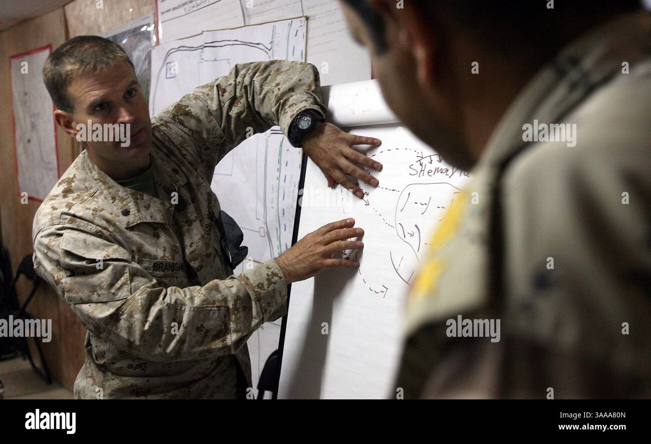 Jun 20, 2006; Hit, Al Anbar, IRAQ; Marine Lt. Col. Greg A. Branigan, a ...