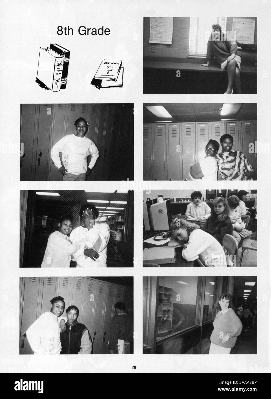 Franklin junior highs 1988 yearbook captures moments of school hi-res stock photography and ...