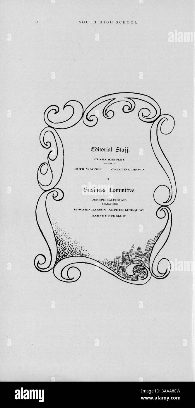 This 1907 South High Yearbook highlights important moments from the ...