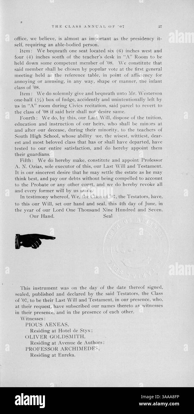 The 1907 South High Yearbook captures the academic and extracurricular activities of students ...