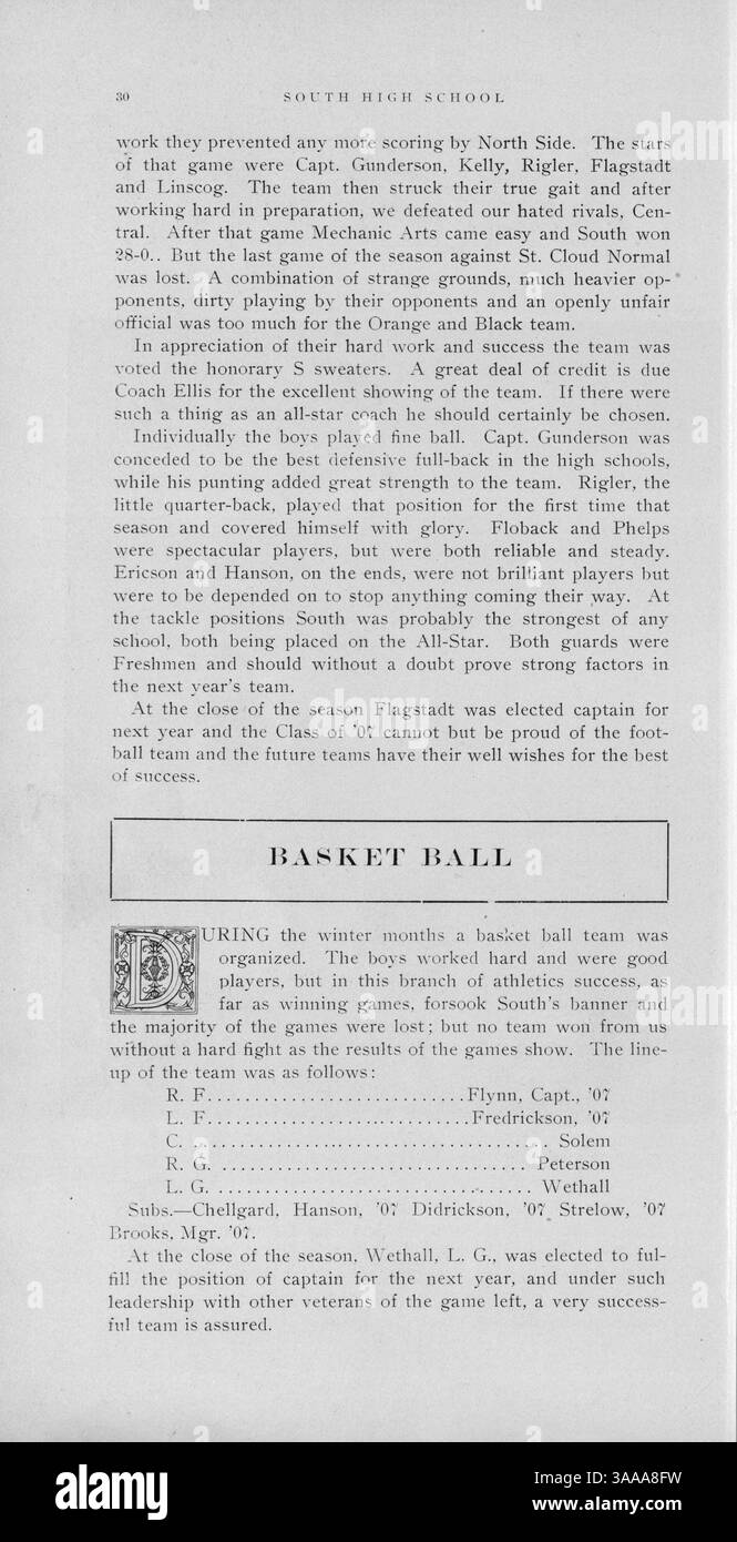 This 1907 South High Yearbook documents student life, athletics, and ...