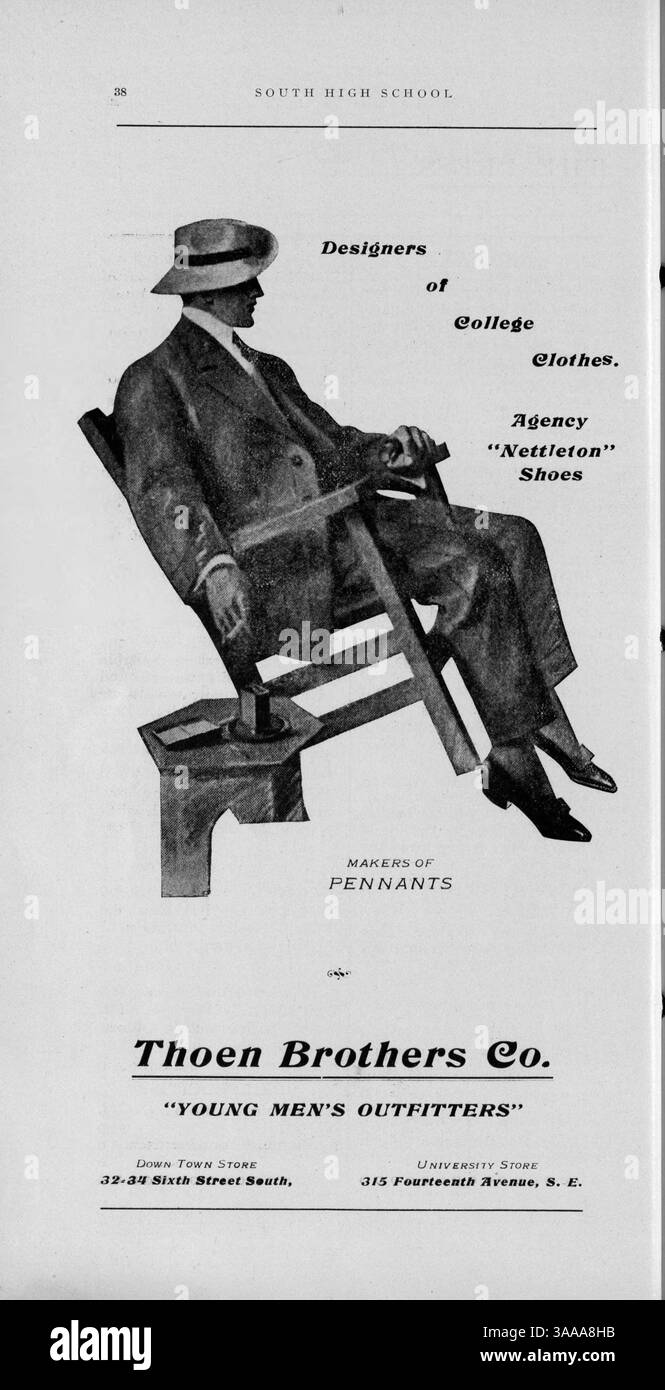 The 1907 South High Yearbook showcases the students, teachers, clubs ...