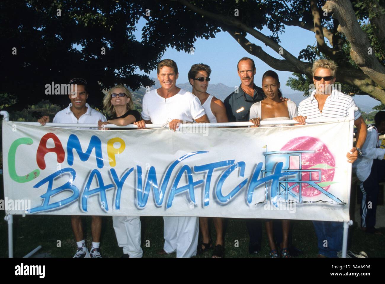 Aug 07, 1998; Los Angeles, CA, USA; Baywatch castmembers at 'Camp ...