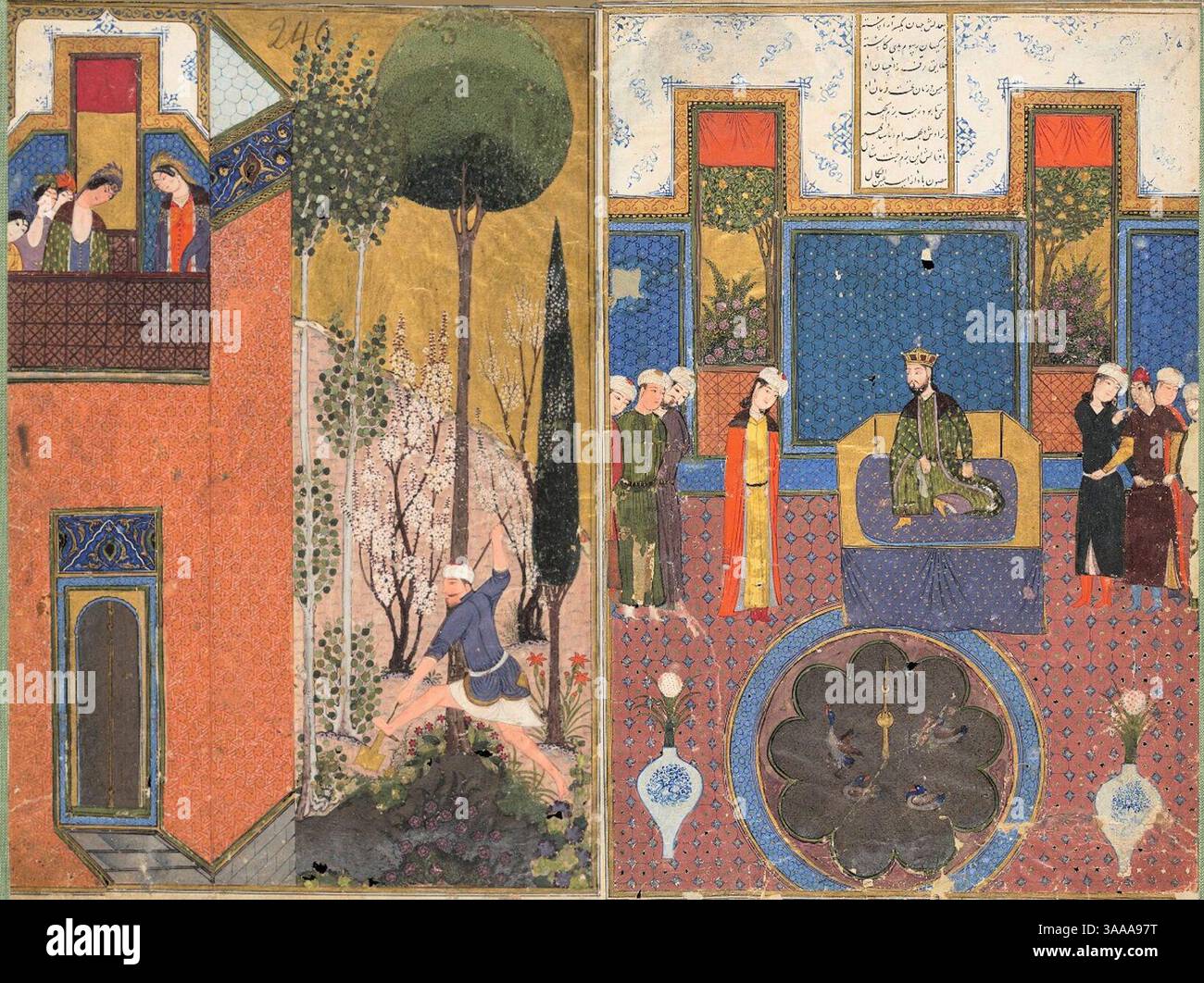 Ibrahim Sultan holding court in his throne-room, while his Queen enjoys ...