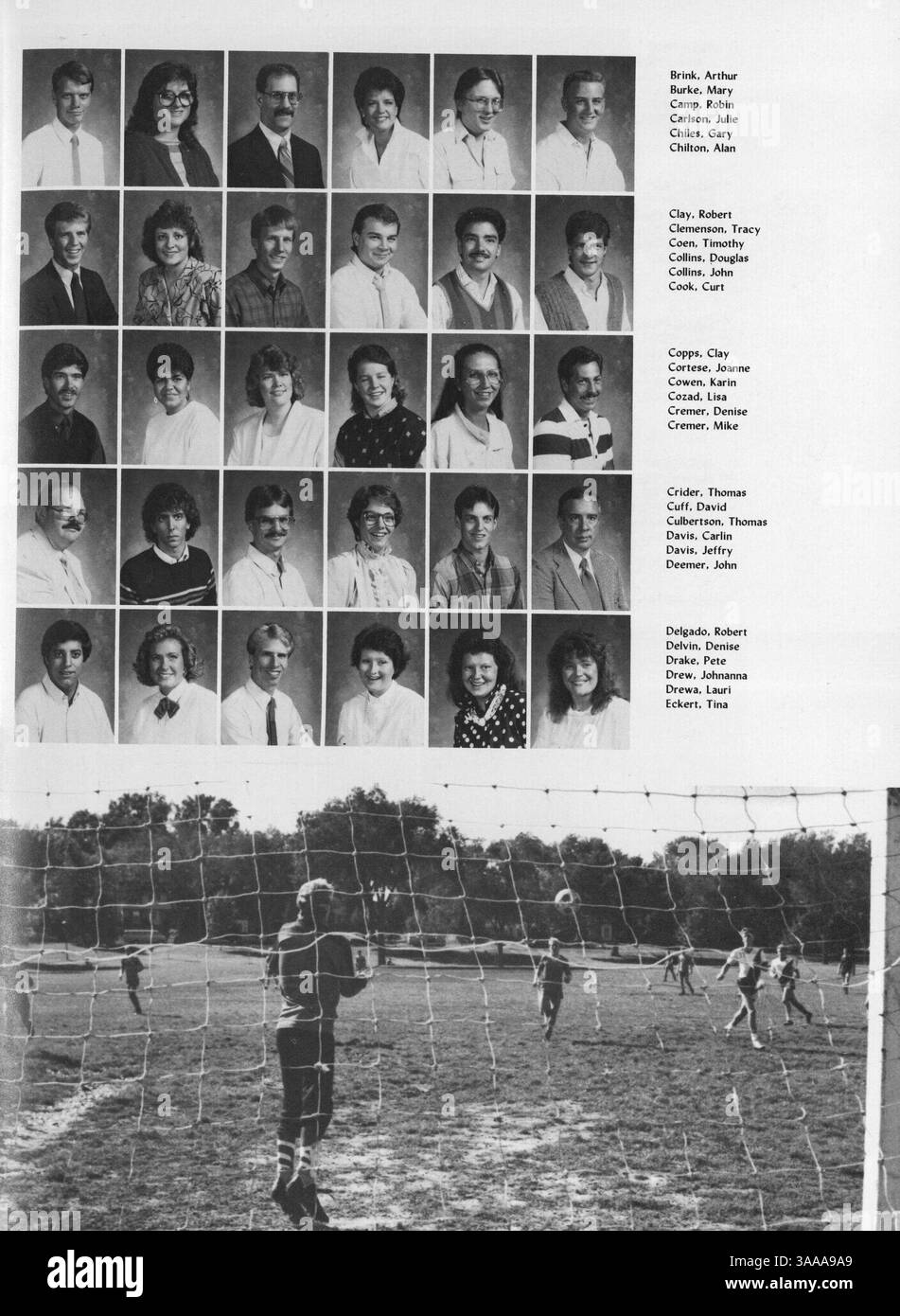 Major campus events from the 1986 1987 academic year hi-res stock ...