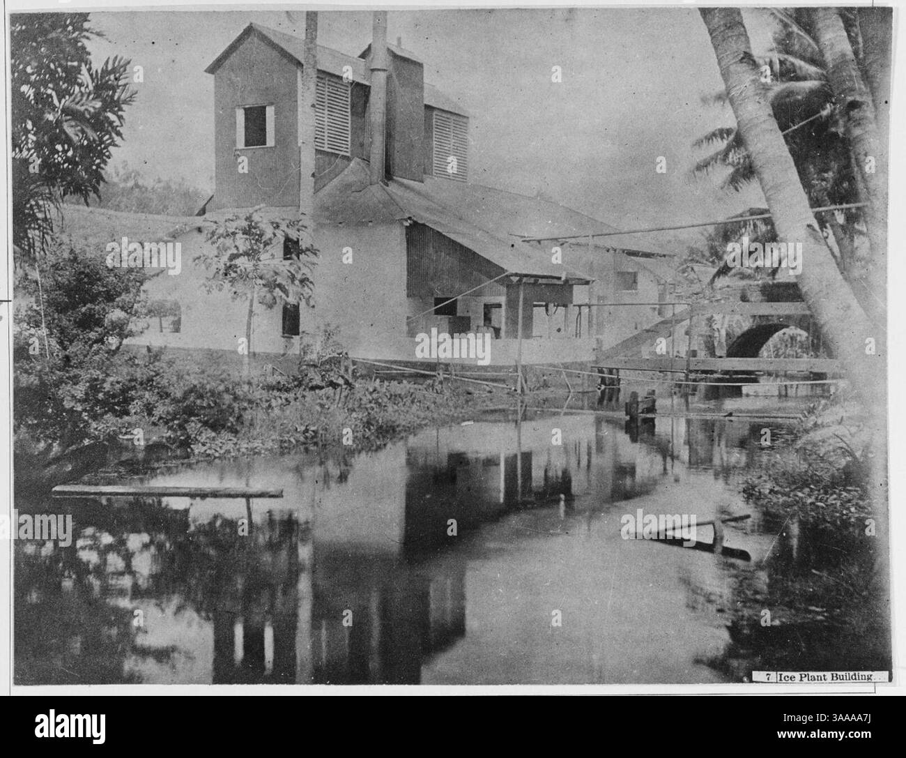 Ice plant building, Agana Guam. (circa 1906 Stock Photo - Alamy