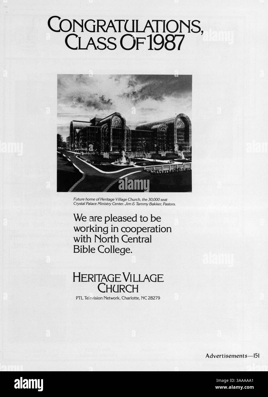 This 1987 yearbook from North Central Bible College captures the key ...