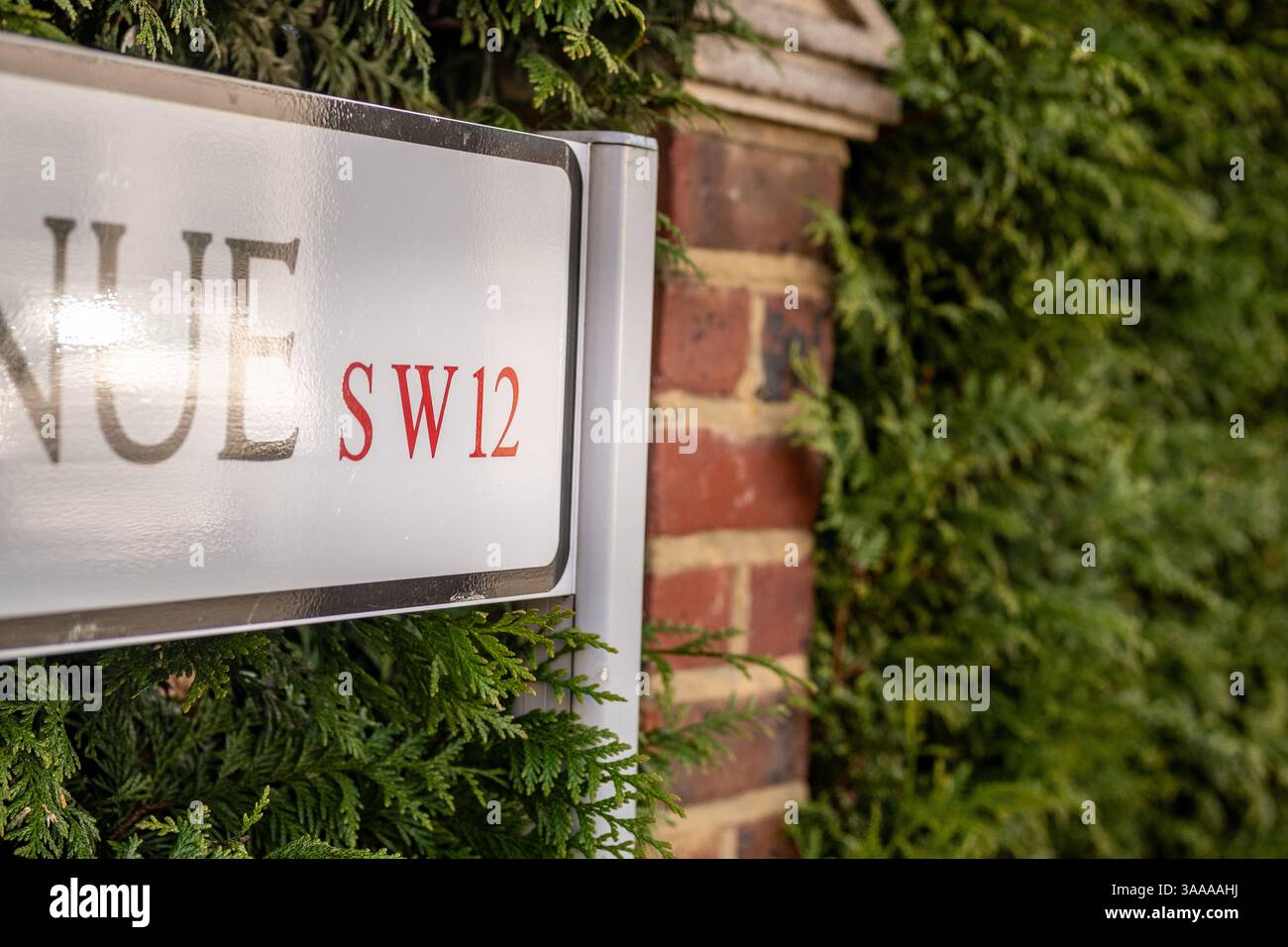 LONDON- MARCH 31, 2025: Street sign in SW12, Balham, Clapham and ...