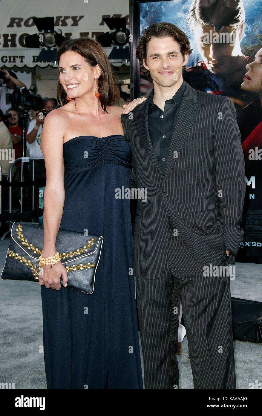 Jun 21, 2006; Westwood, CA, USA; Actor JAMES MARSDEN and wiife Actress ...