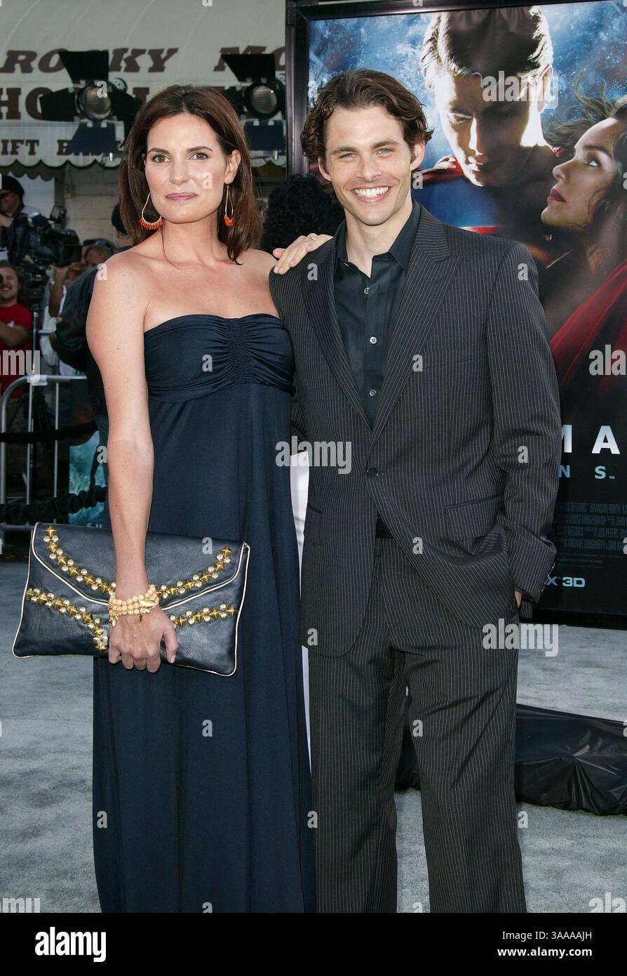 Jun 21, 2006; Westwood, CA, USA; Actor JAMES MARSDEN and wiife Actress ...