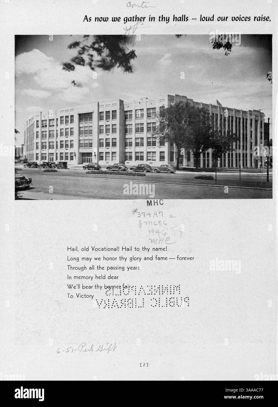 The 1946 'Tradewind' vocational yearbook features the students ...