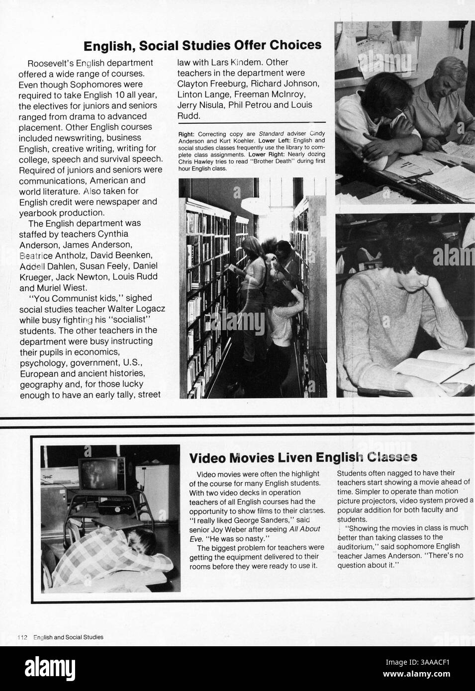 This 1981 Sagamore Yearbook from Roosevelt High School captures the ...