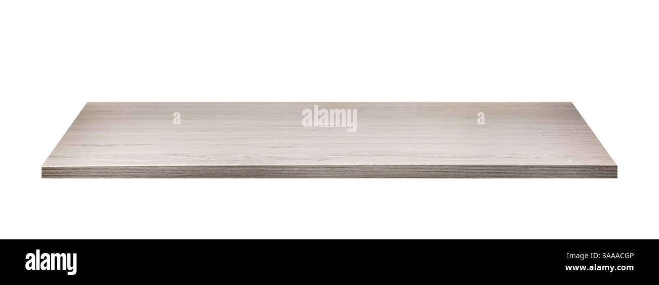 Wooden empty shelf on Cut Out Stock Images & Pictures - Alamy