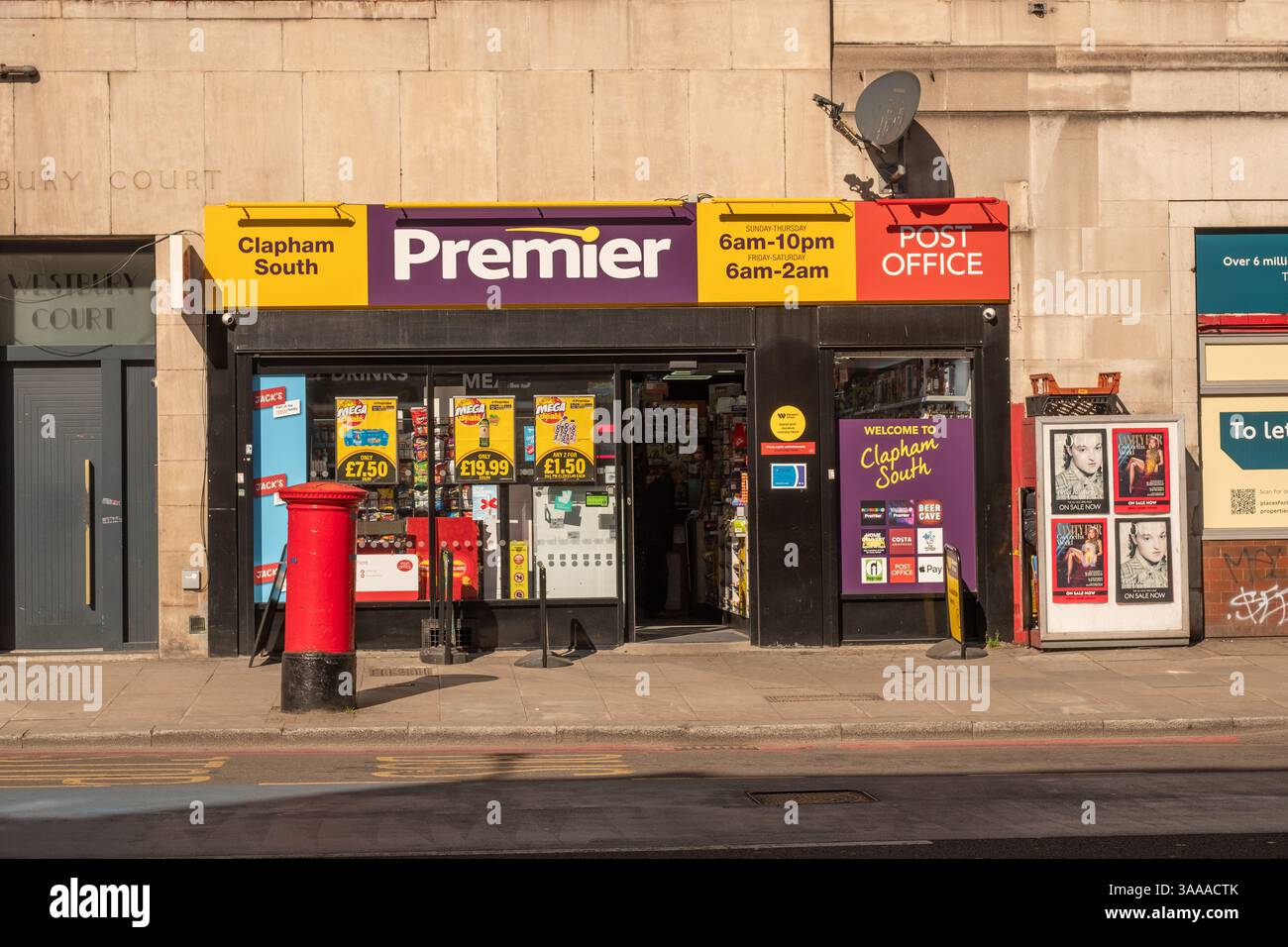 LONDON- MARCH 31, 2025: Premier Stores and Post Office branch on Balham ...