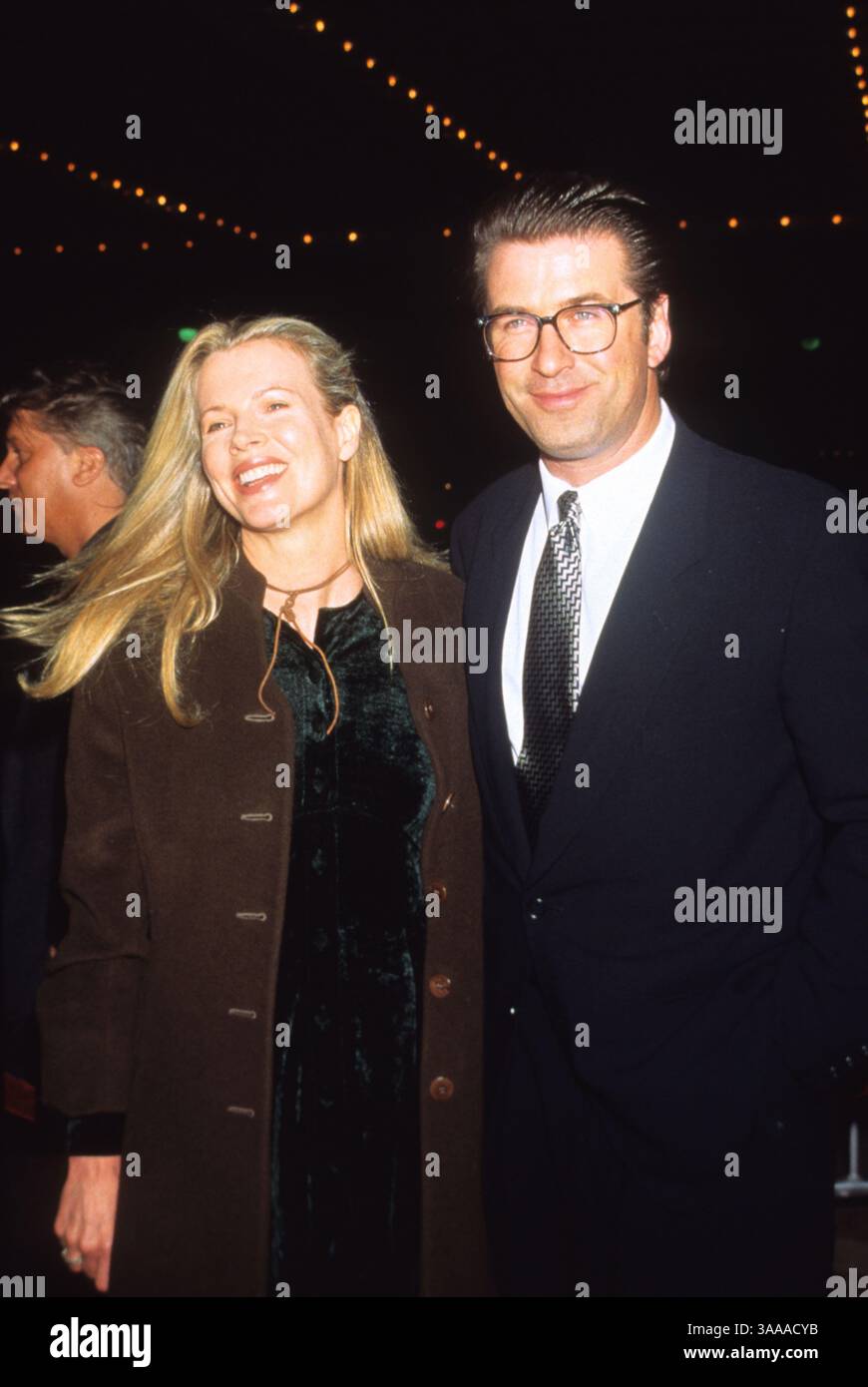 Jan 29, 1996; Century City, CA, USA; Kim Basinger at 'The Juror' Premiere with Alec Baldwin ...