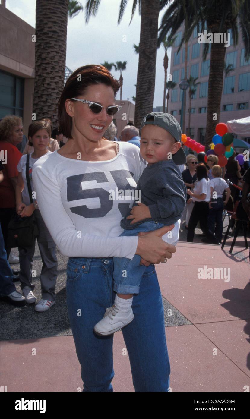 Oct 03, 1998; Hollywood, CA, USA; Actress KRISTA ALLEN with her son ...