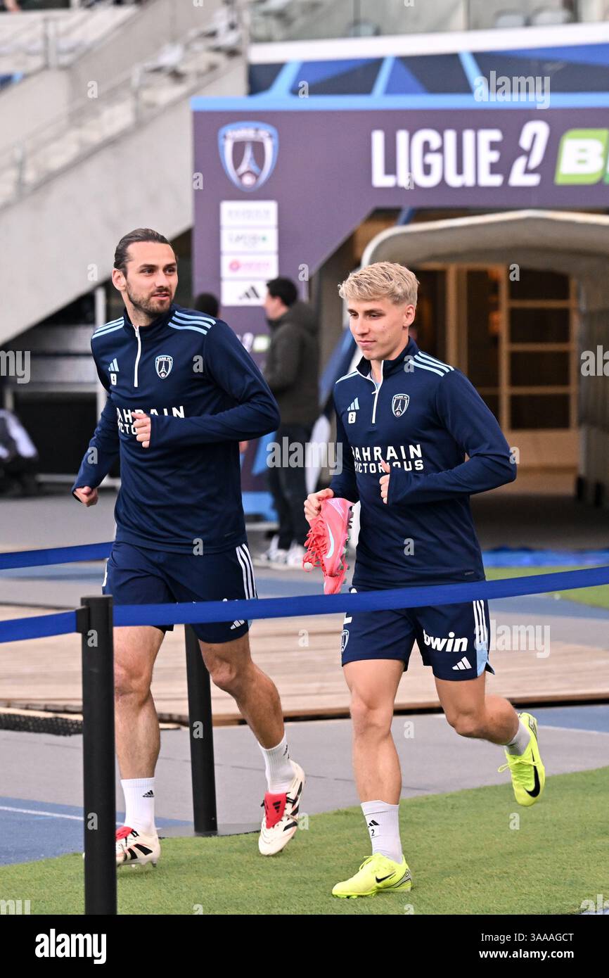Paris, France. 31st March, 2025. 04 Vincent MARCHETTI (pfc) - 02 Tuomas ...