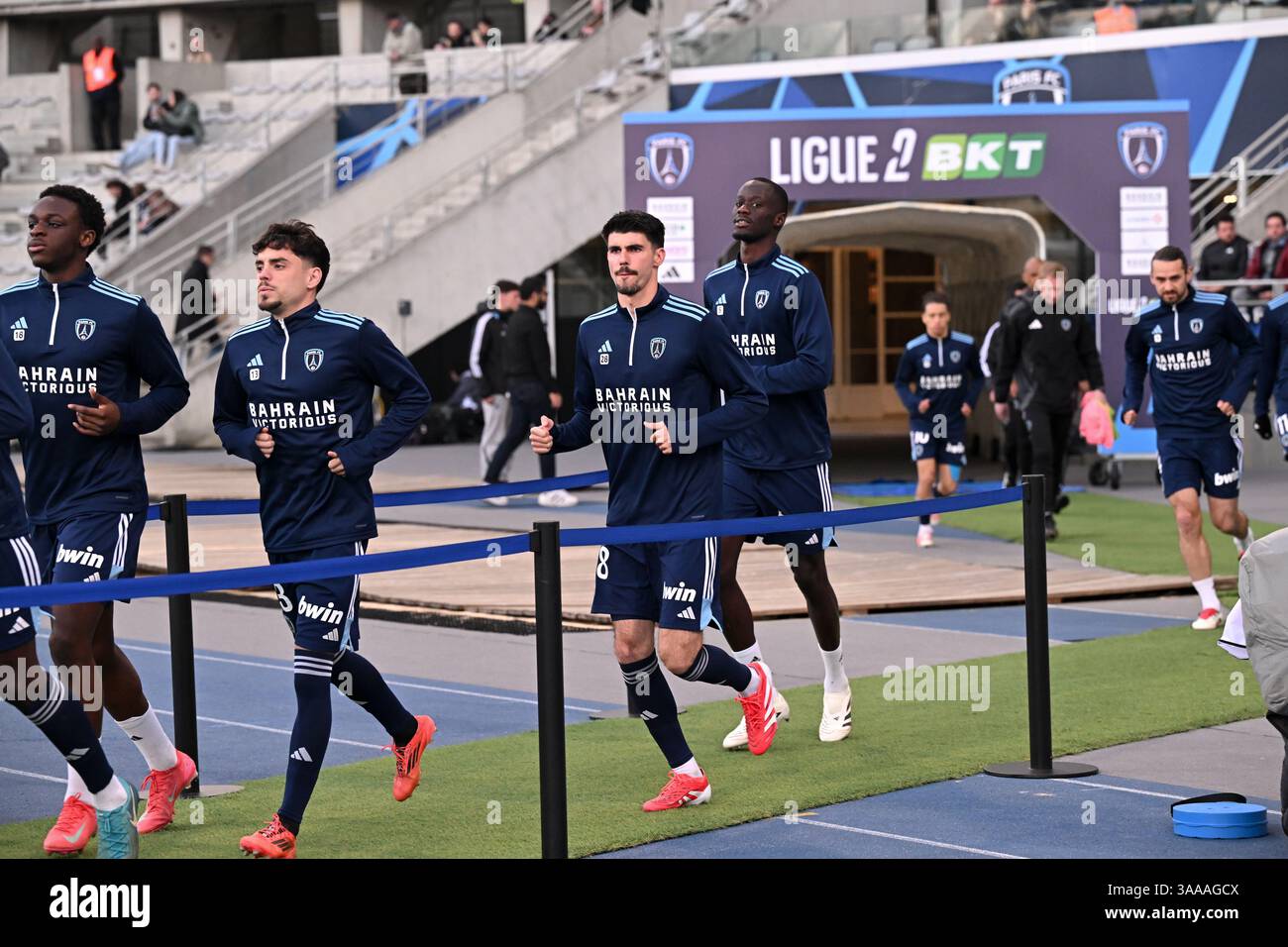 Paris, France. 31st March, 2025. 13 Mathieu CAFARO (pfc) - 28 Thibault ...