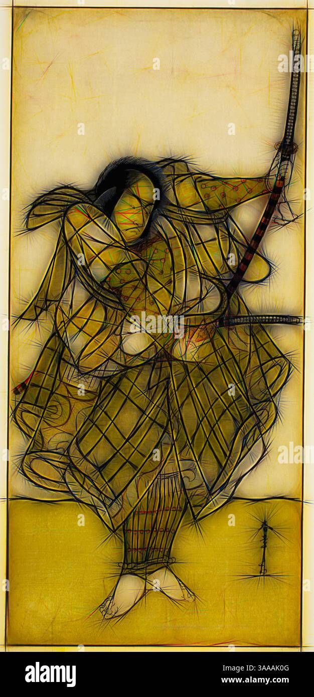 Dynamic warrior in traditional attire strikes hi-res stock photography ...