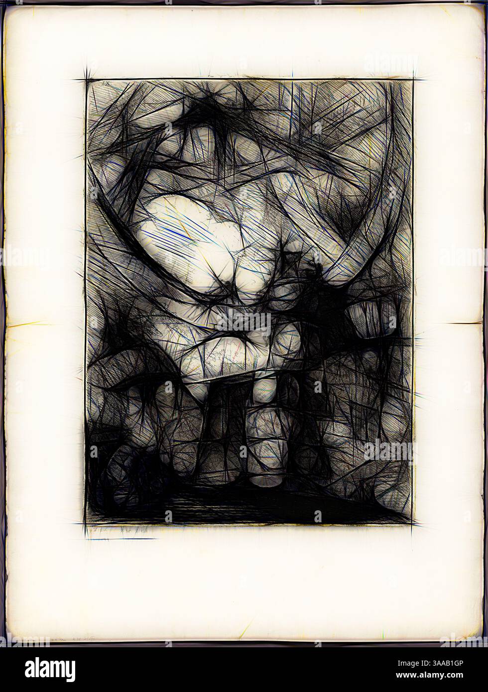 Abstract representation of intertwined figures hi-res stock photography ...